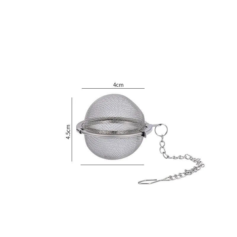 Stainless Steel Spice Tea Ball Coffee Strainer Sphere Locking Household ...