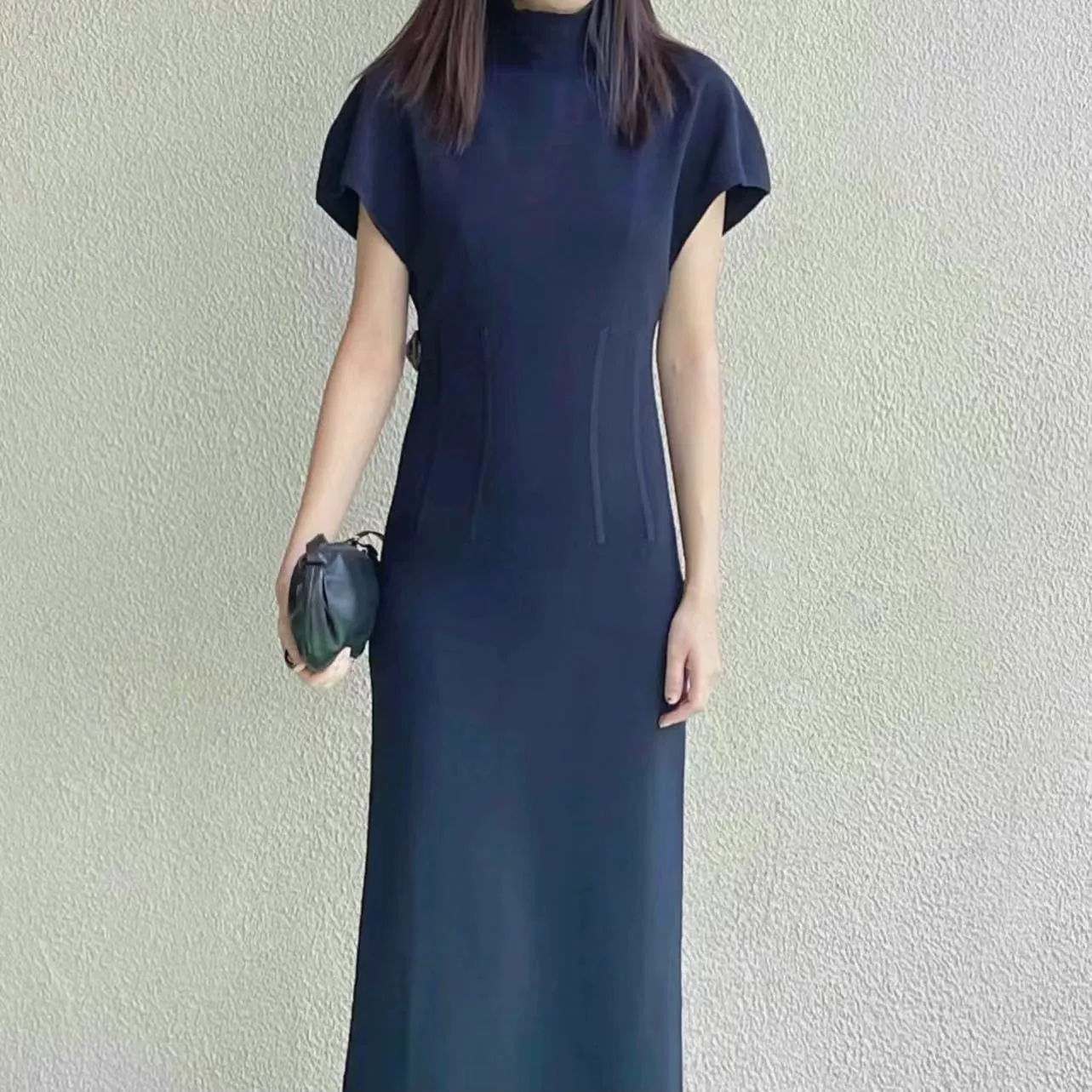 Spring High Neck Vest Dress - Elegant Sleeveless Layering, Versatile ...