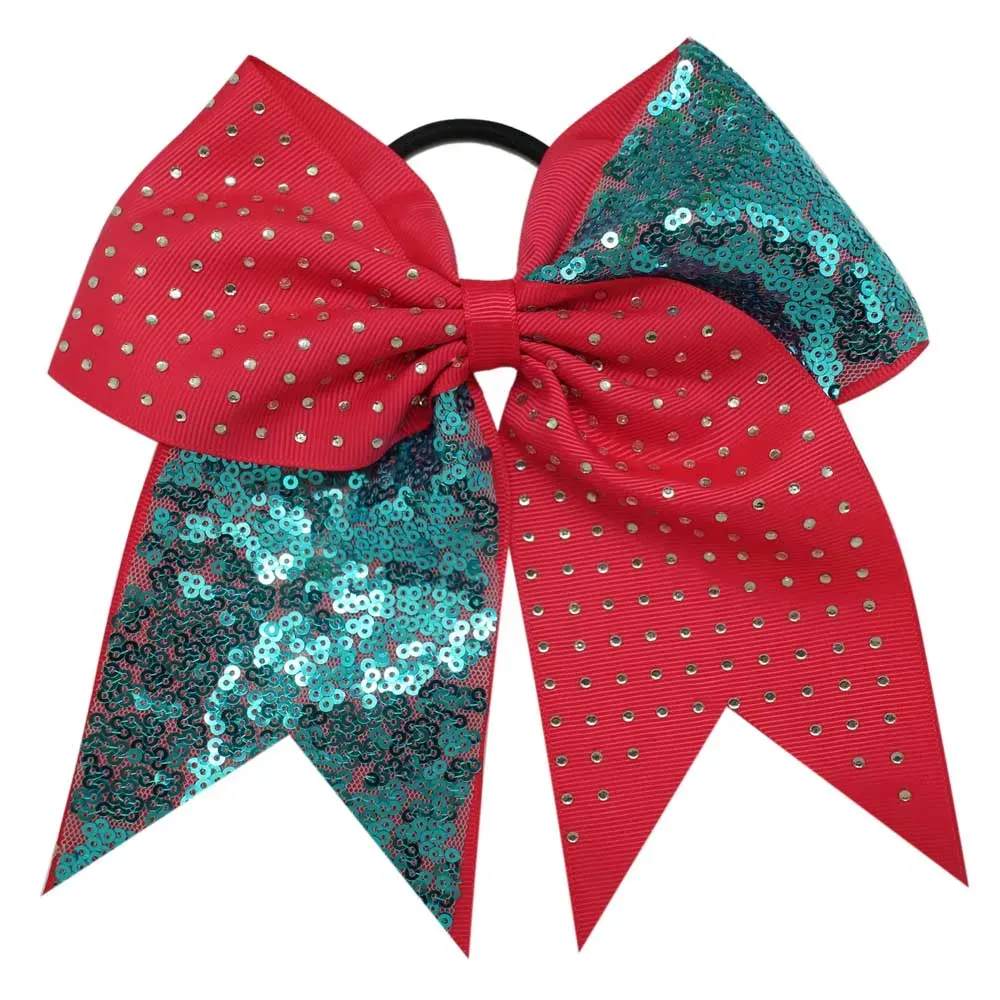 Sparkling Cheer Bow Headbands: Sequin & Rhinestone Hair Accessories for ...