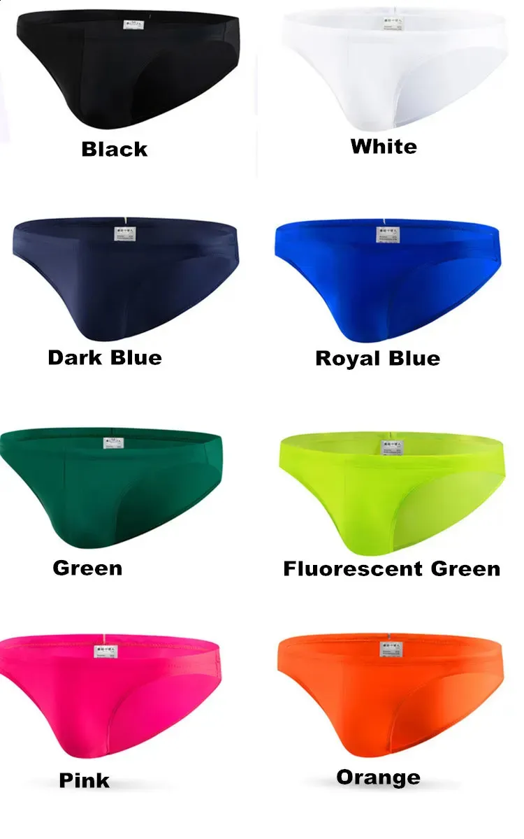 Men Bikini Briefs: Low Rise Swim Trunks For Beach & Pool, Comfortable ...