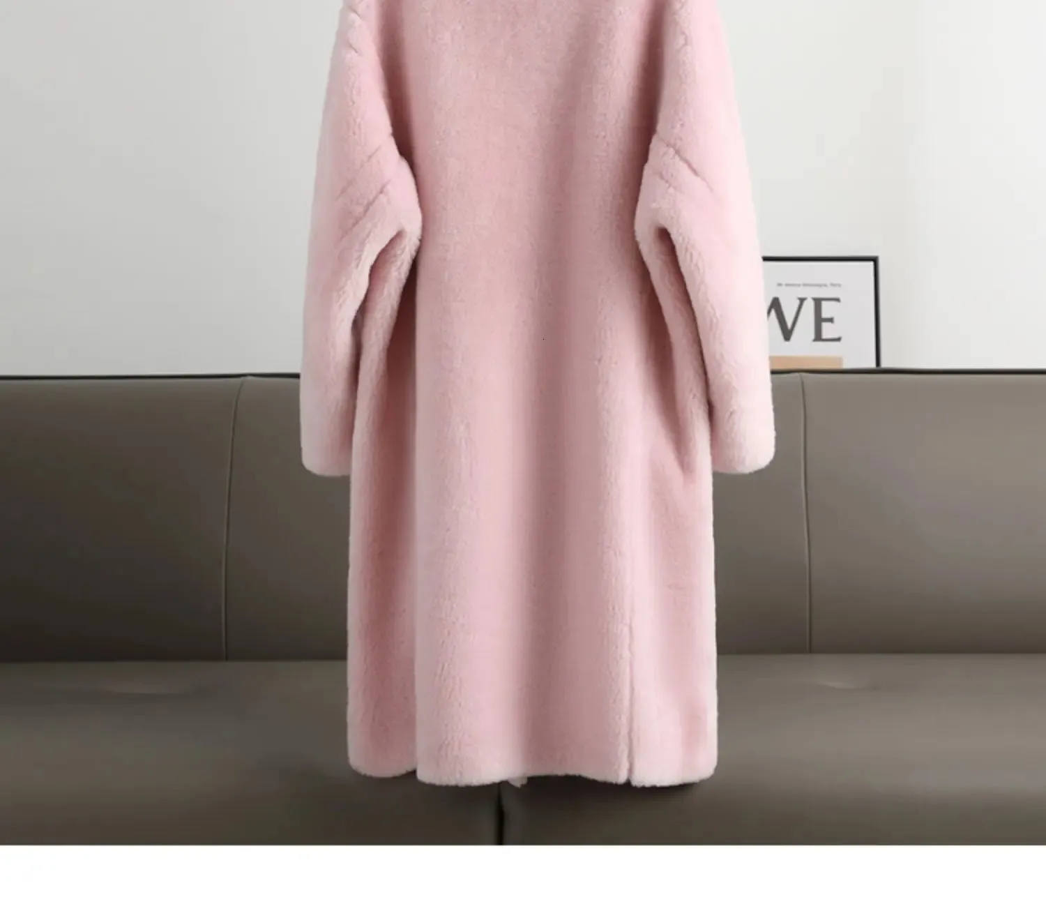 Women's Oversized Cashmere Blend Teddy Bear Coat - Warm Winter Jacket ...