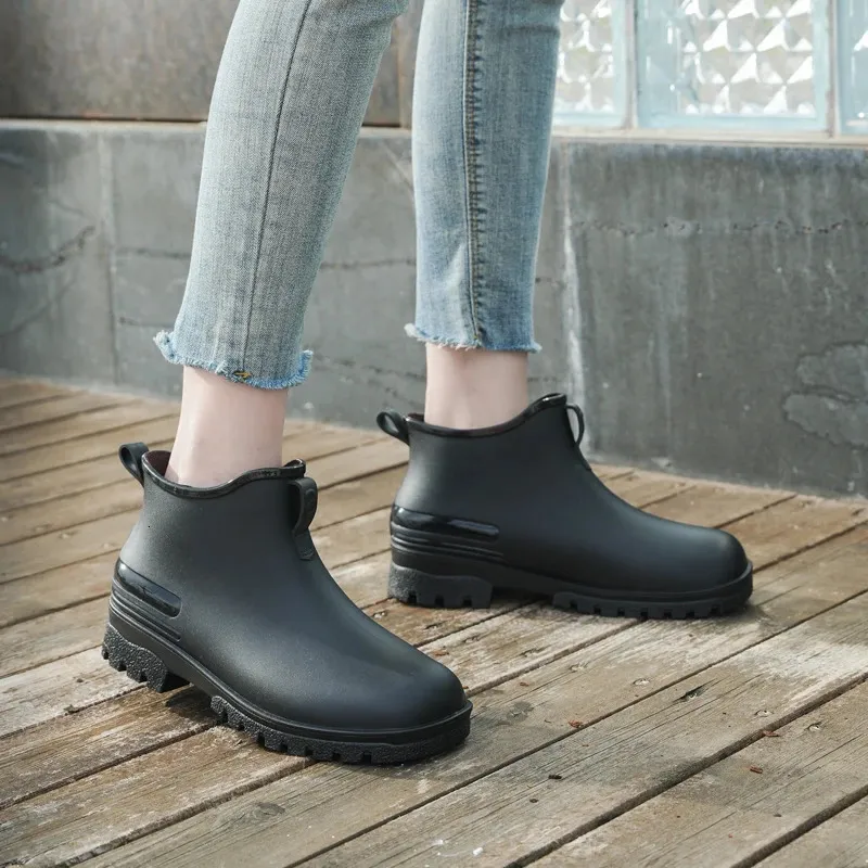 Low Cut Waterproof Rain Boots - Anti-Slip, Short Tube Fashionable Women ...