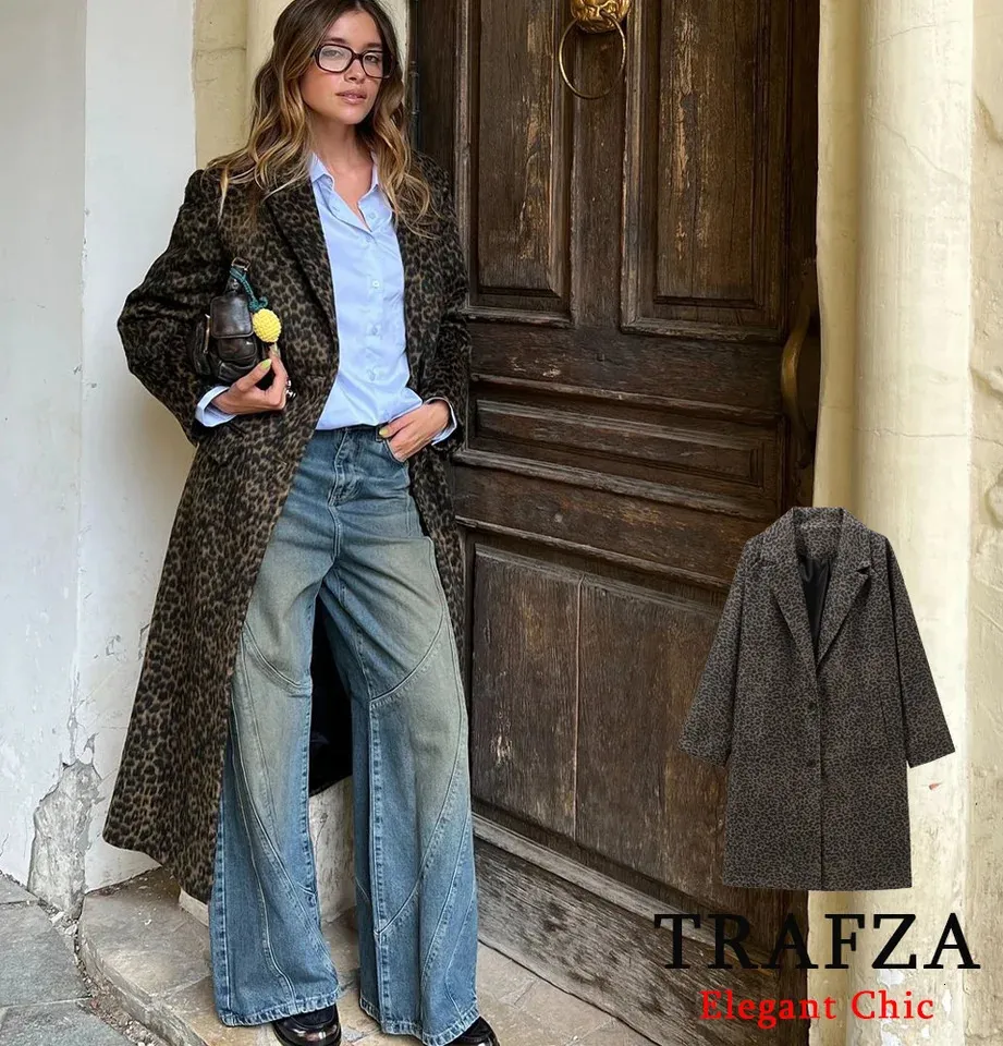Leopard Print Long Coat - Women's Fashion Street Style, Shop Now ...