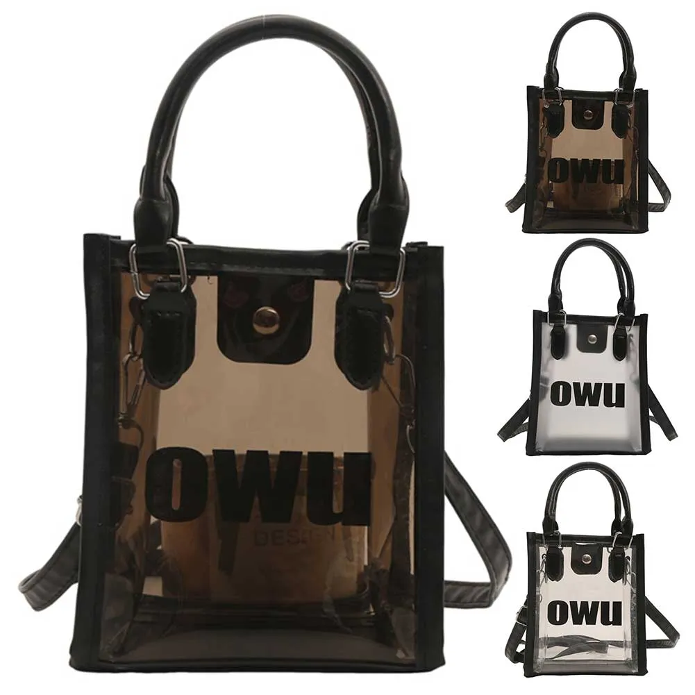 Clear Purse See Through Shoulder Bag PVC Summer Beach Bag Holiday ...