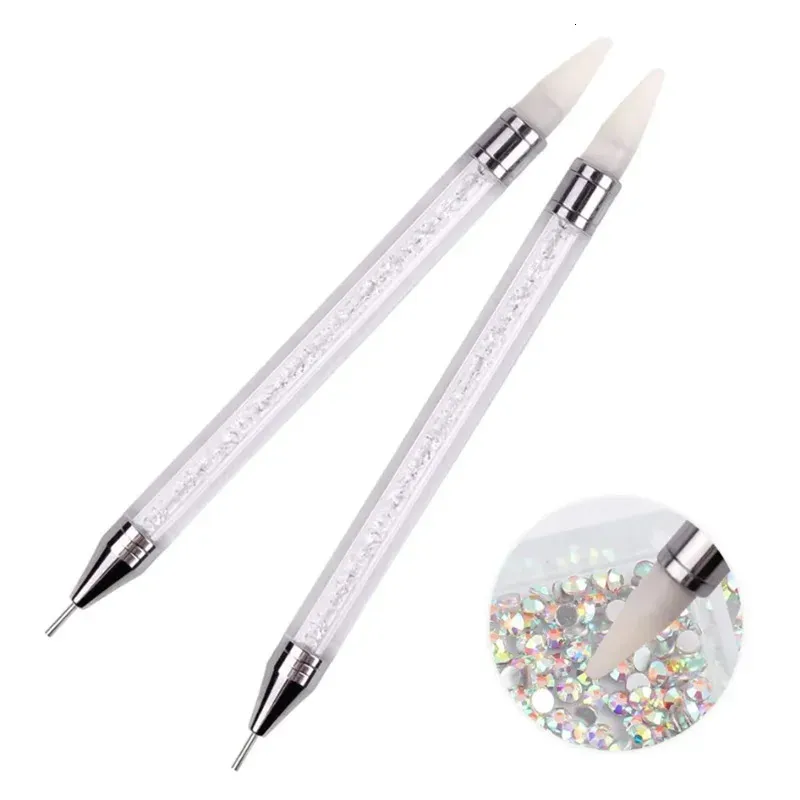 2-in-1 Nail Art Dotting Pens with Diamond Picker - Double Ended ...