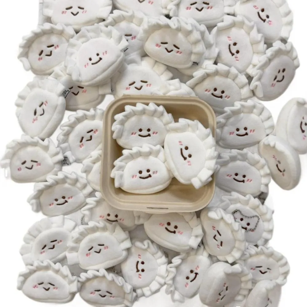 Cute Dumpling Coin Purse Keychain - Japanese Style Plush Charm Wallet ...