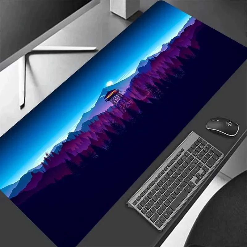 Deep Forest Firewatch Gaming Mouse Pad For PC, Mousepad 700x300 Cabinet ...
