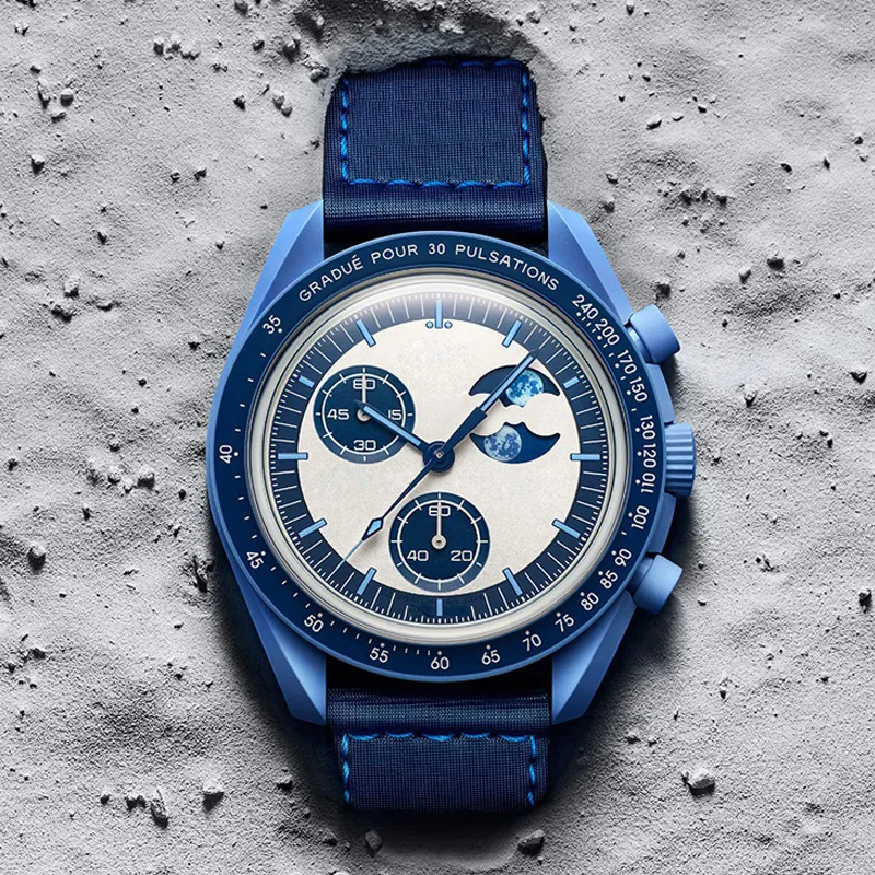Moon Bioceramic Planet Chronograph Chronograph Watch For Men Full ...