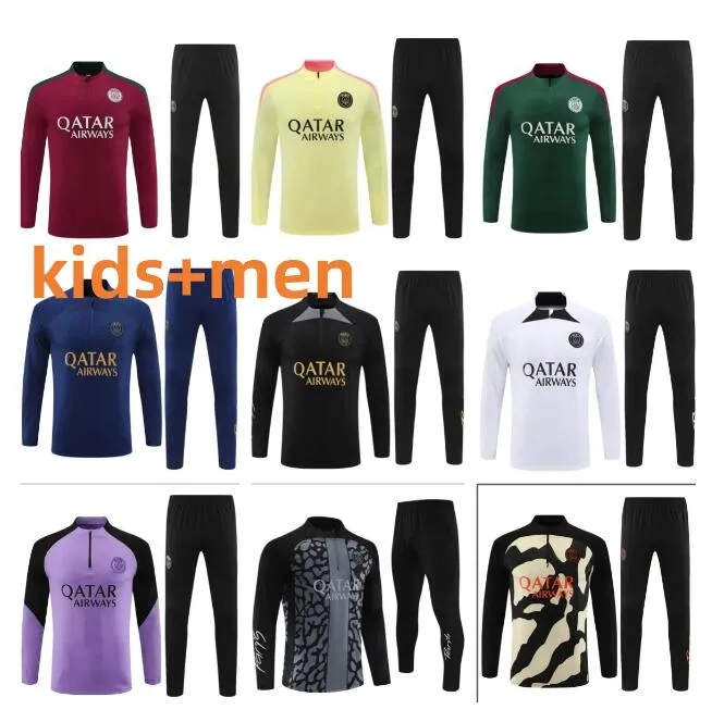 24/25 PSGEs Mbappe Soccer Jersey Tracksuit 22 23 24 Klassischer Stil ...