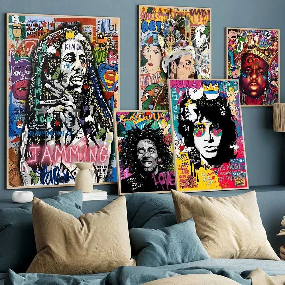 Ular Street Art Graffiti Music Posters Waterproof Paper Stickers For ...
