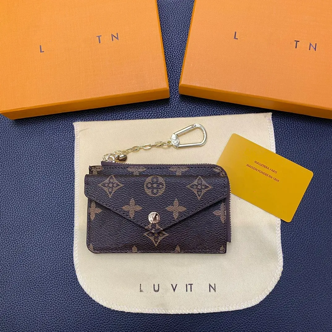 2024 Version Keychains Men And Women Luxury Designer Coin Zipper Wallet ...