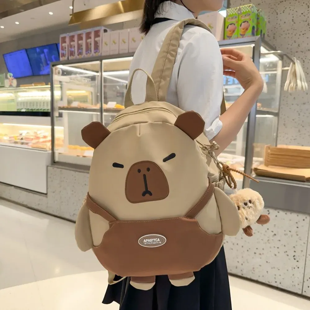 Large Capacity Capybara Rilakkuma Backpack Kawaii High Quality Capibala ...