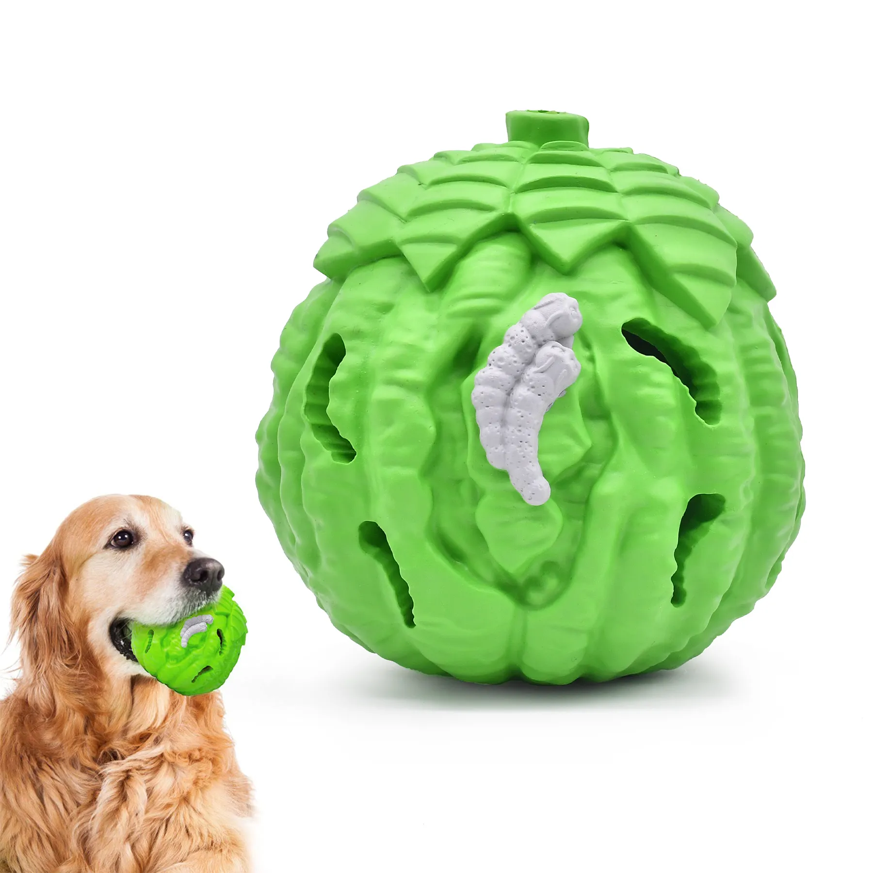 Chew Toys For Hard Chewers: Durable Grapefruit Rubber Chew Toy For ...