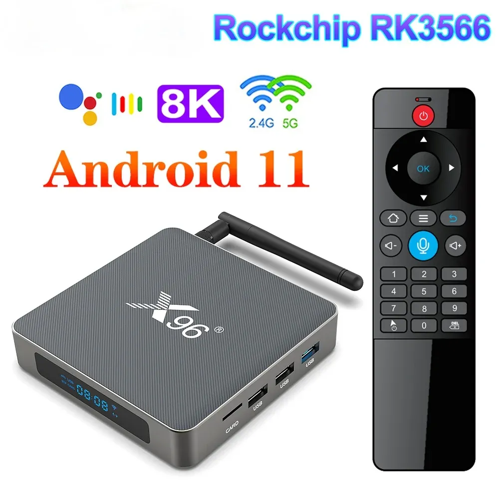 8K X96X6 WIFI Android 11 Smart TV Box It With Dual Band, Bluetooth ...