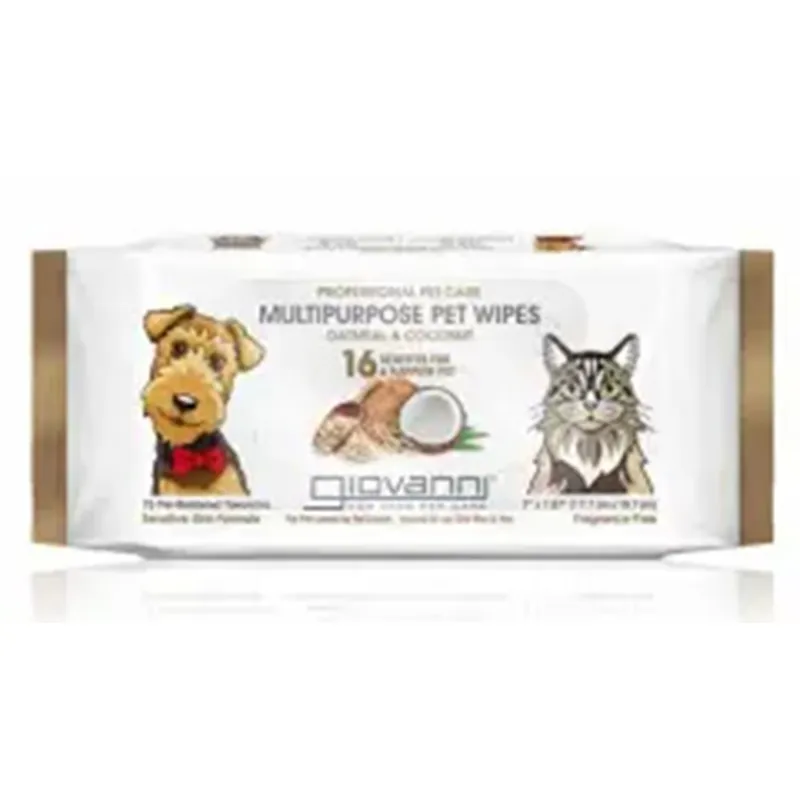 Unscented Pet Hygiene Wipes - Safe Wipes for Dogs & Cats, Clean Paws ...