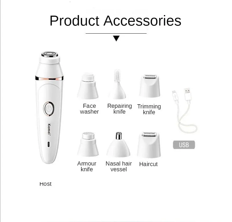 7-in-1 Mini Electric Shaver & Epilator: Painless Hair Removal for Women ...