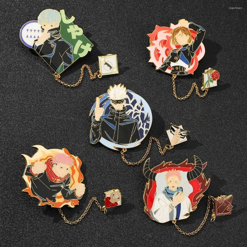 Jujutsu Kaisen Genshin Brooch Set Itadori Yuji Gojo Satoru Inumaki