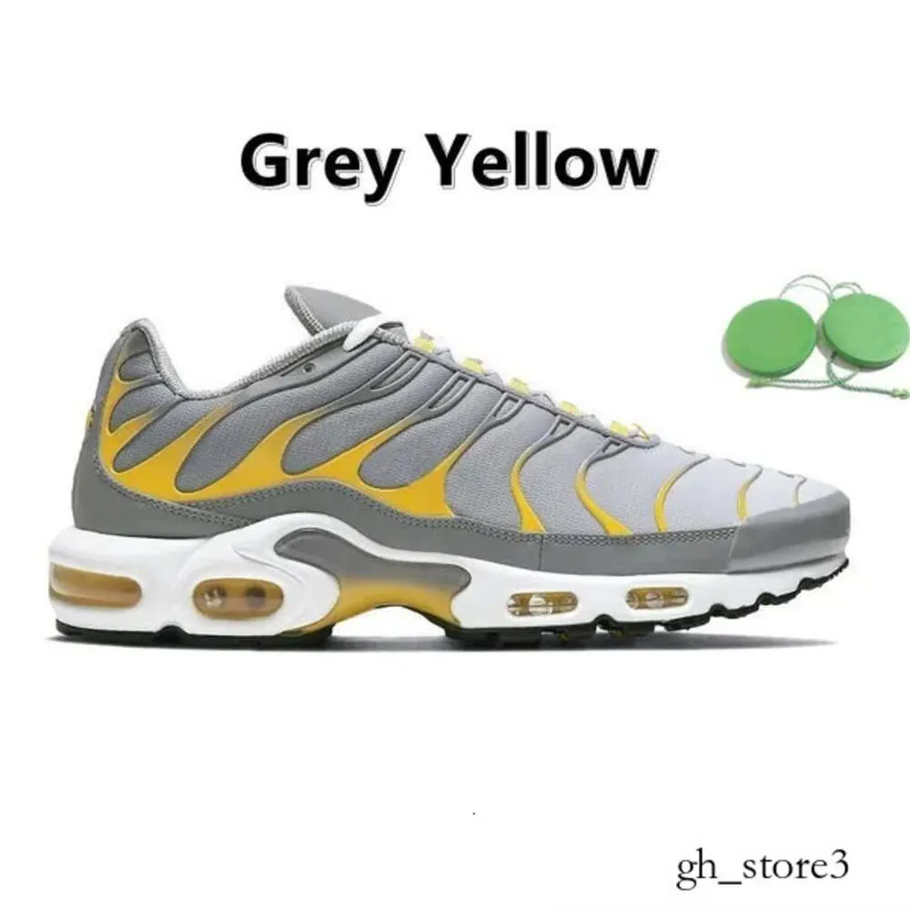 2024 Design Plus TN Grey Running Shoes For Men And Women Triple White ...
