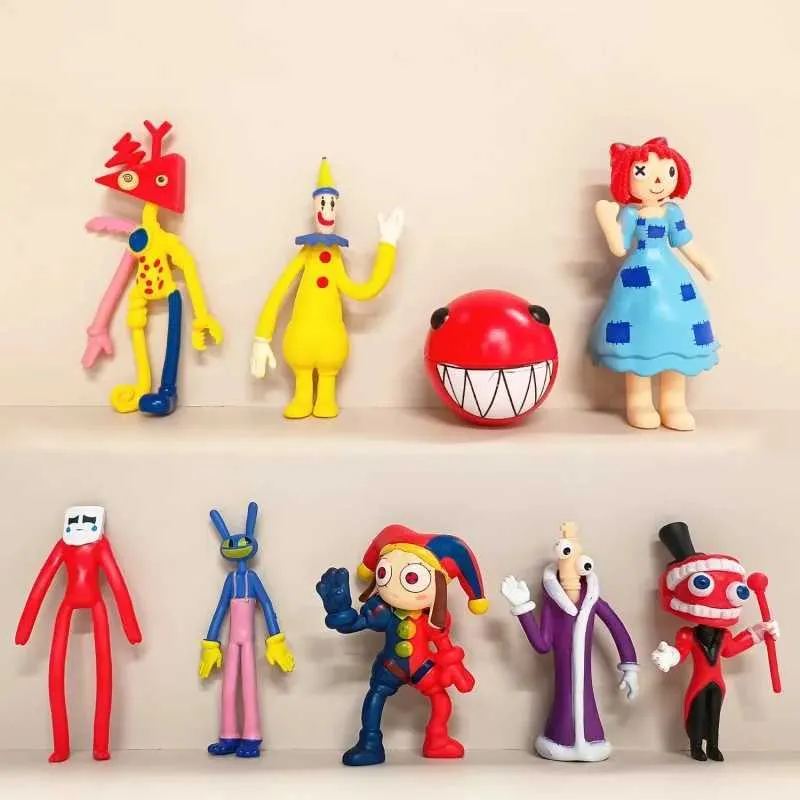 Digital Circus Character Toy Set - Pomni Jax Kinger Action Figures for ...