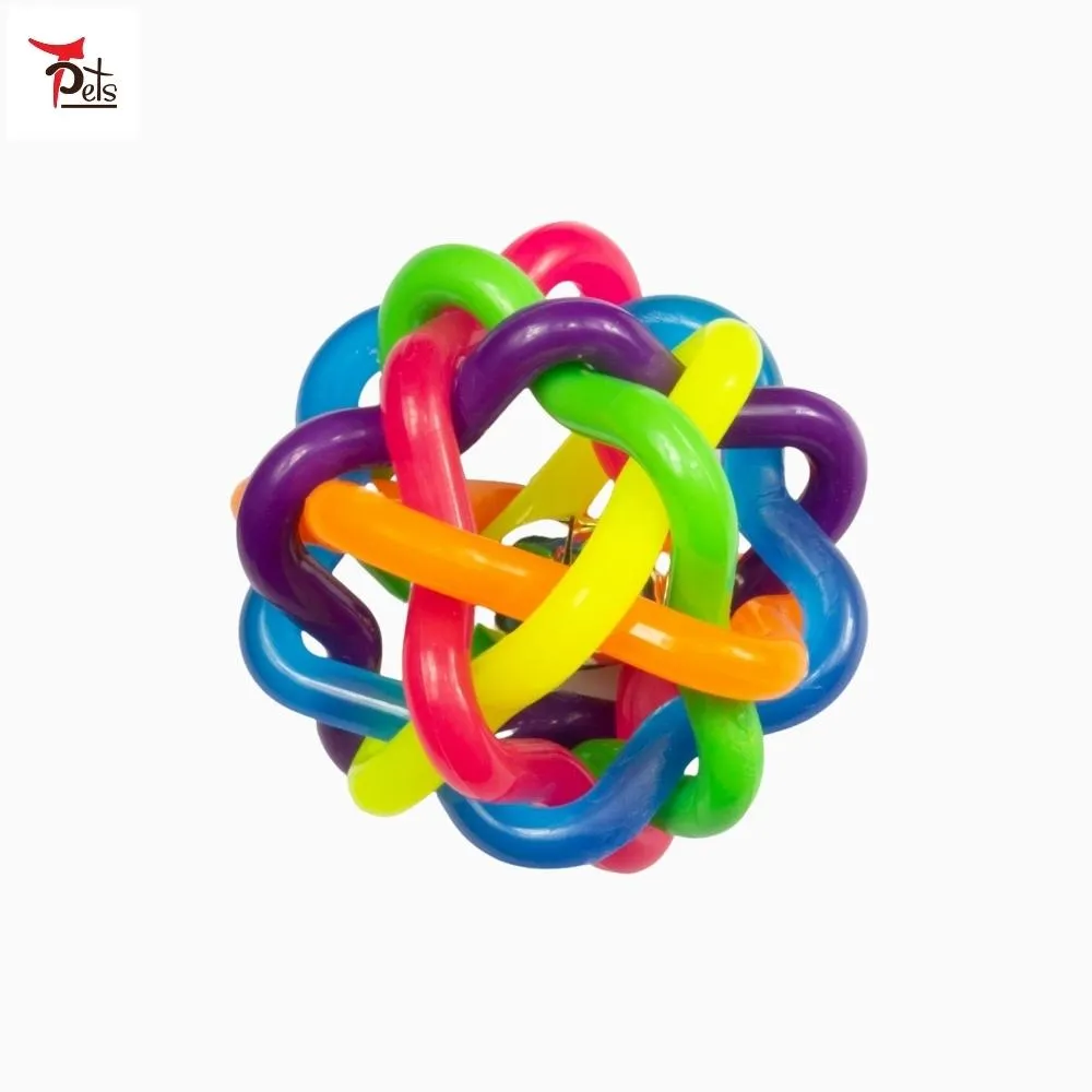DHgate.com:Intertwined TPE Dog Toy Ball & Bell - 4.5 Inch Rubber Pet ...