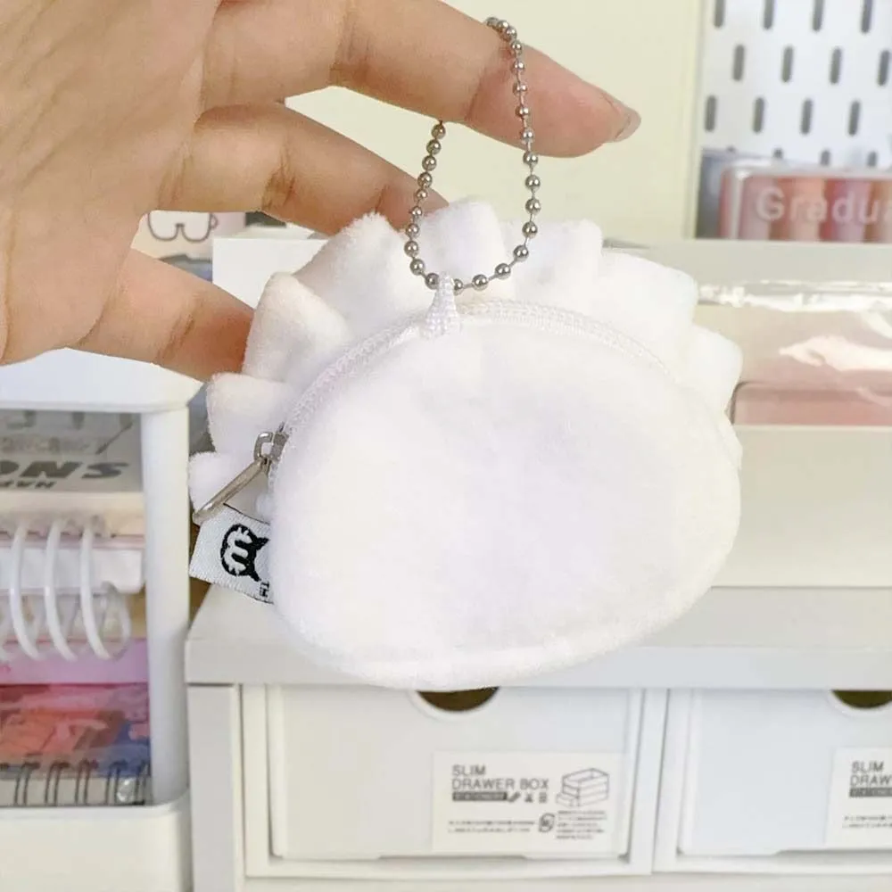 Cute Dumpling Coin Purse Keychain - Japanese Style Plush Charm Wallet ...
