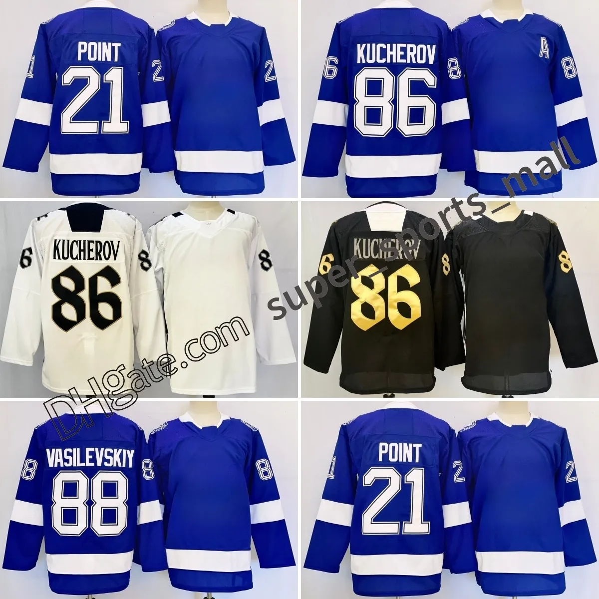New College Ice Hockey Shirts 2021 2025 Season Featuring Nikita Kucherov, Brayden Point, Andrei ...