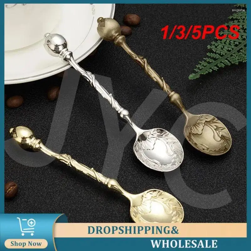 Vintage Coffee Scoop Set - Eastern Style Tea Spoon, Retro Ice Cream ...