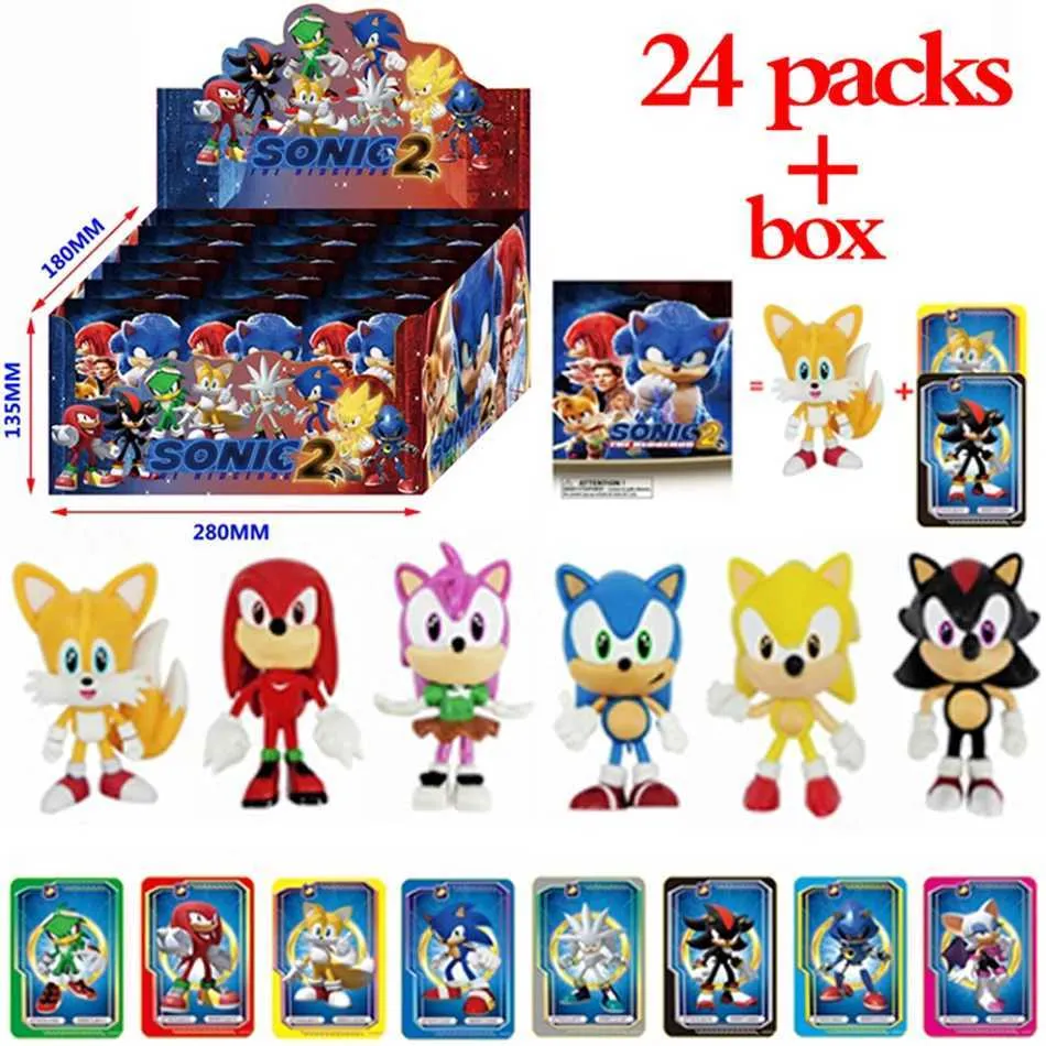 Anime Sonic Blind Box Sonic The Hedgehog Figures Mystery Box Game Dolls ...