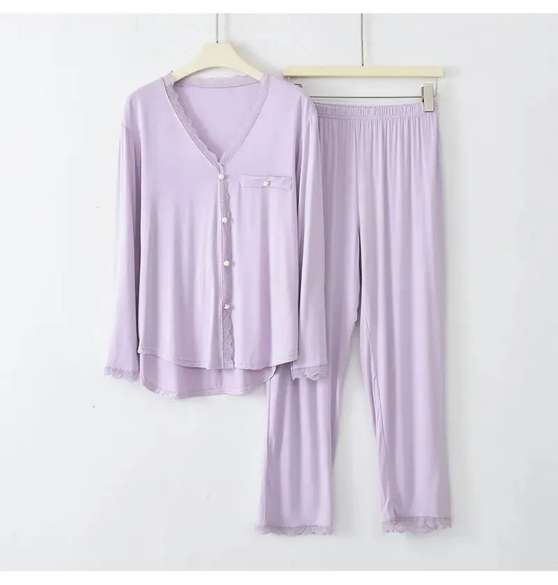 Comfortable Cotton Pajama Set for Women - Soft Sleepwear, Fall & Spring ...