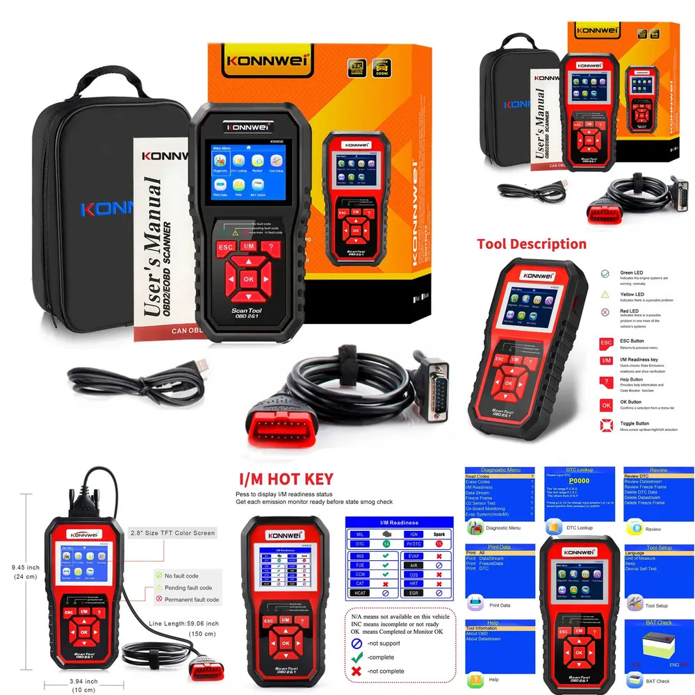 Universal Auto OBD2 Scanner: Check Engine Light Reader - Premium ...