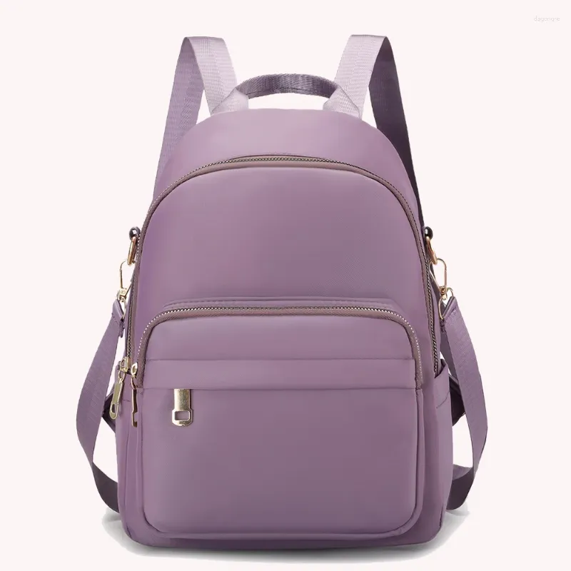 Large Capacity Nylon Shoulder Bag for Women - Pure Color, Zipper ...