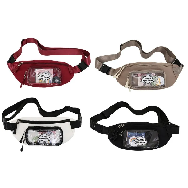 Transparent Anime Pin Display Bag - Nylon Crossbody Chest Pack, Shop ...