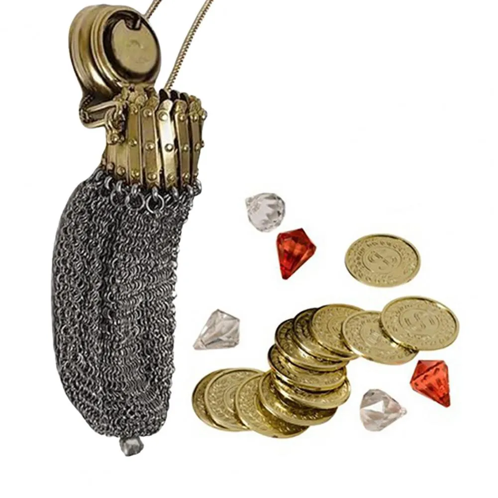 Chainmail Mesh Coin Purse, Vintage Double Mesh Coin Holder with Twist ...