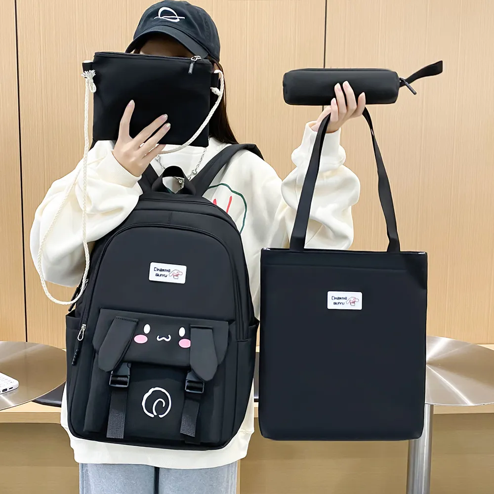 K-Style Trendy Backpack Set: Versatile Travel, Large Capacity ...