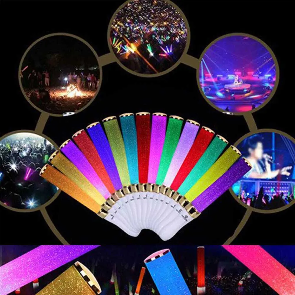 LED Glow Sticks Changing, Fan Cheering Lightsticks for Parties ...
