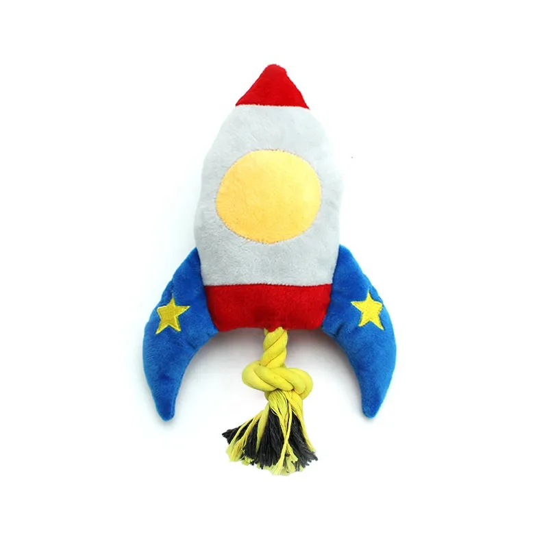 Nylon & Plush Rocket Dog Toy - Teething Rope for Small Breeds from ...