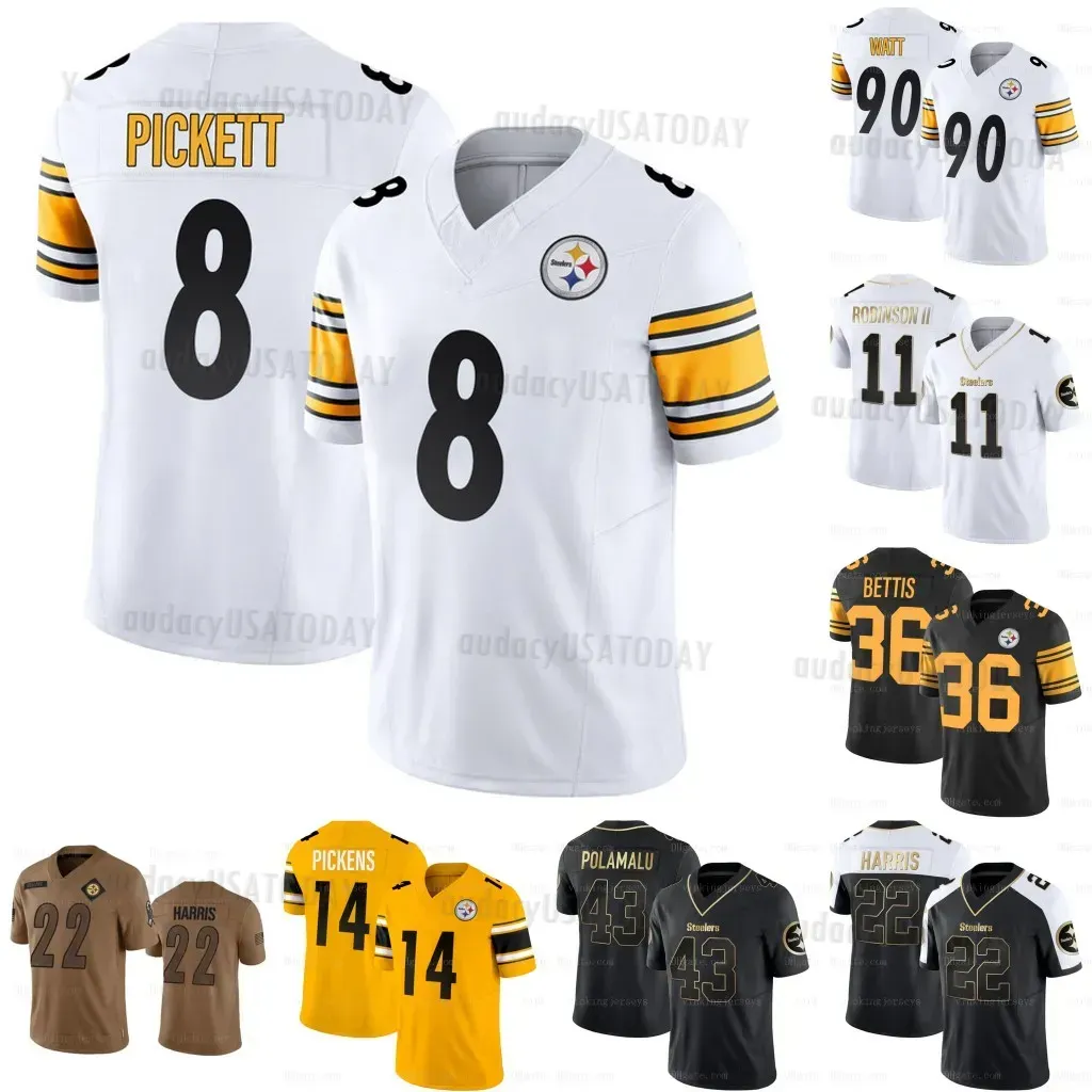 Football Jerseys: Pickett, Watt, Pickens, Harris, Robinson II, Bettis ...