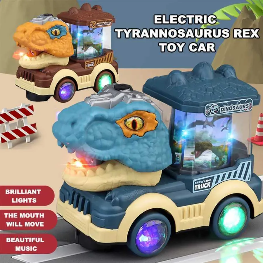 Juguete De Automóvil De Dinosaurio Para Niños, Automóvil RC Eléctrico ...