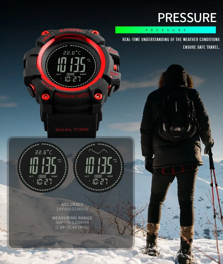 Skmei Digital Sport Watches with Compass Altimeter Thermometer ...