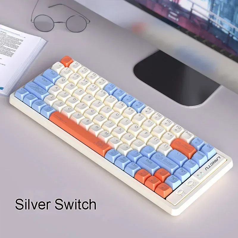 GK85 85-Key Gold Switch Mechanical Keyboard, Wireless RGB PBT Gaming ...