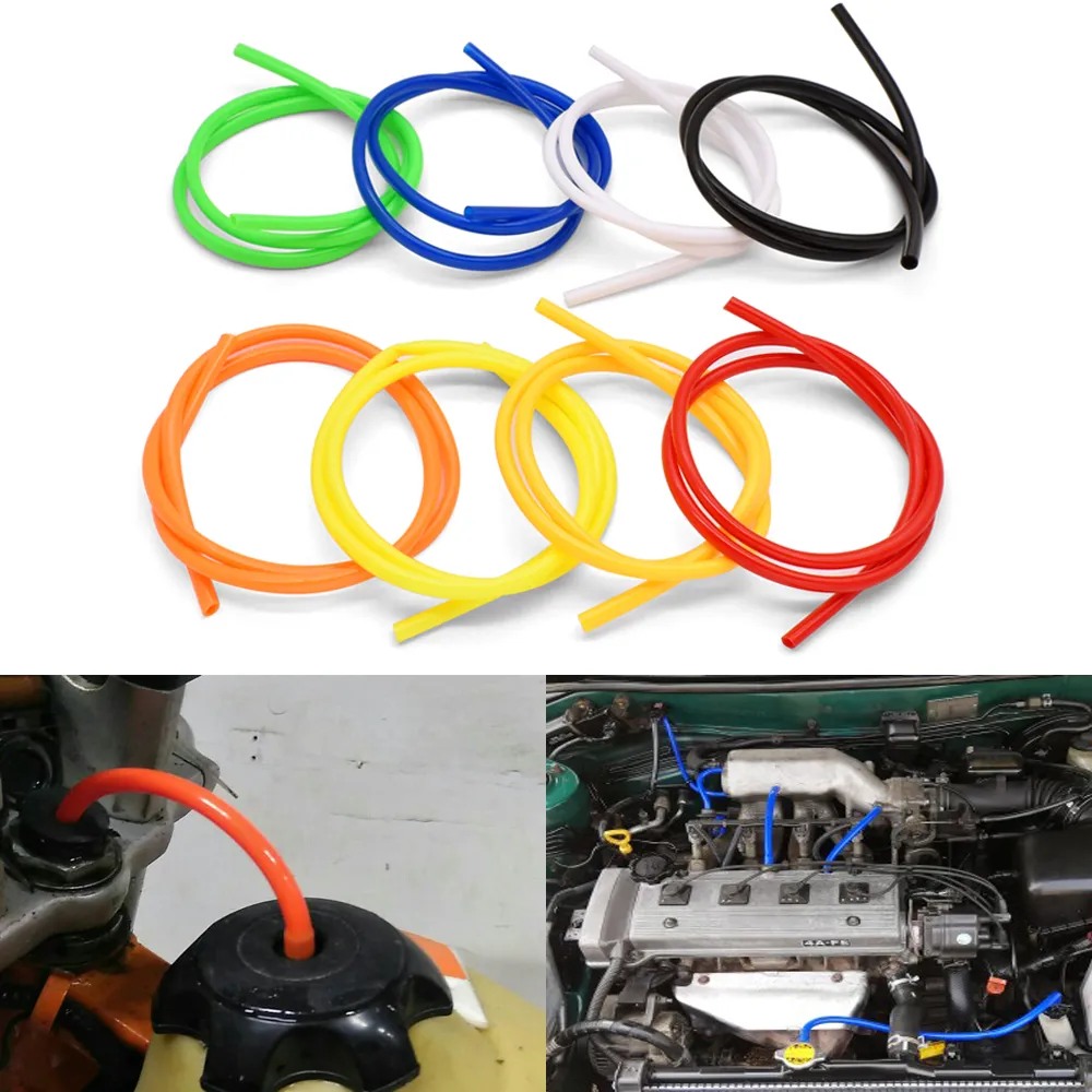 Motorcycle Fuel Hose 1 Meter Rubber Gas Oil Pipe Tube, 5mm Fuel Line ...