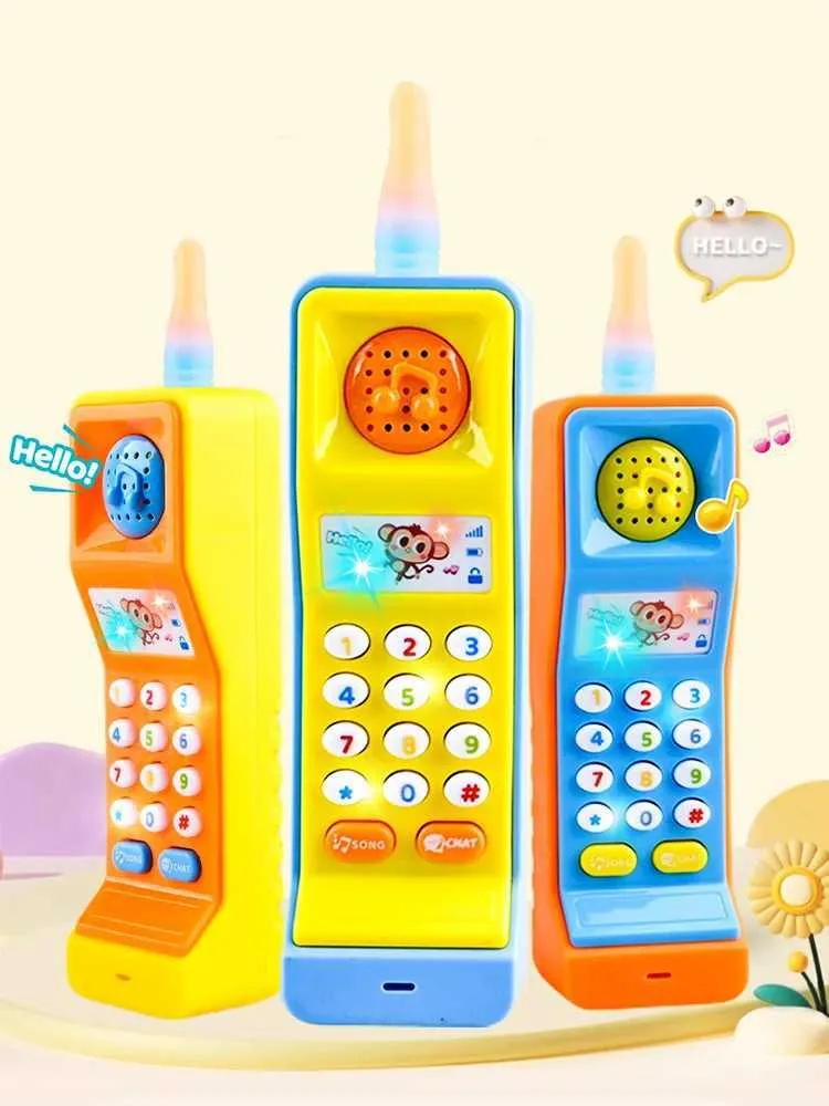 Baby Mobile Phone Toy, Children's Music Electronic Phone with Sound and ...