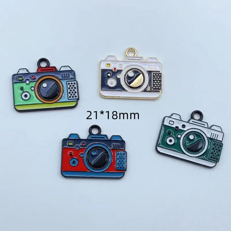Enamel Camera Charms Bulk for Jewelry Making - Alloy Pendants for ...