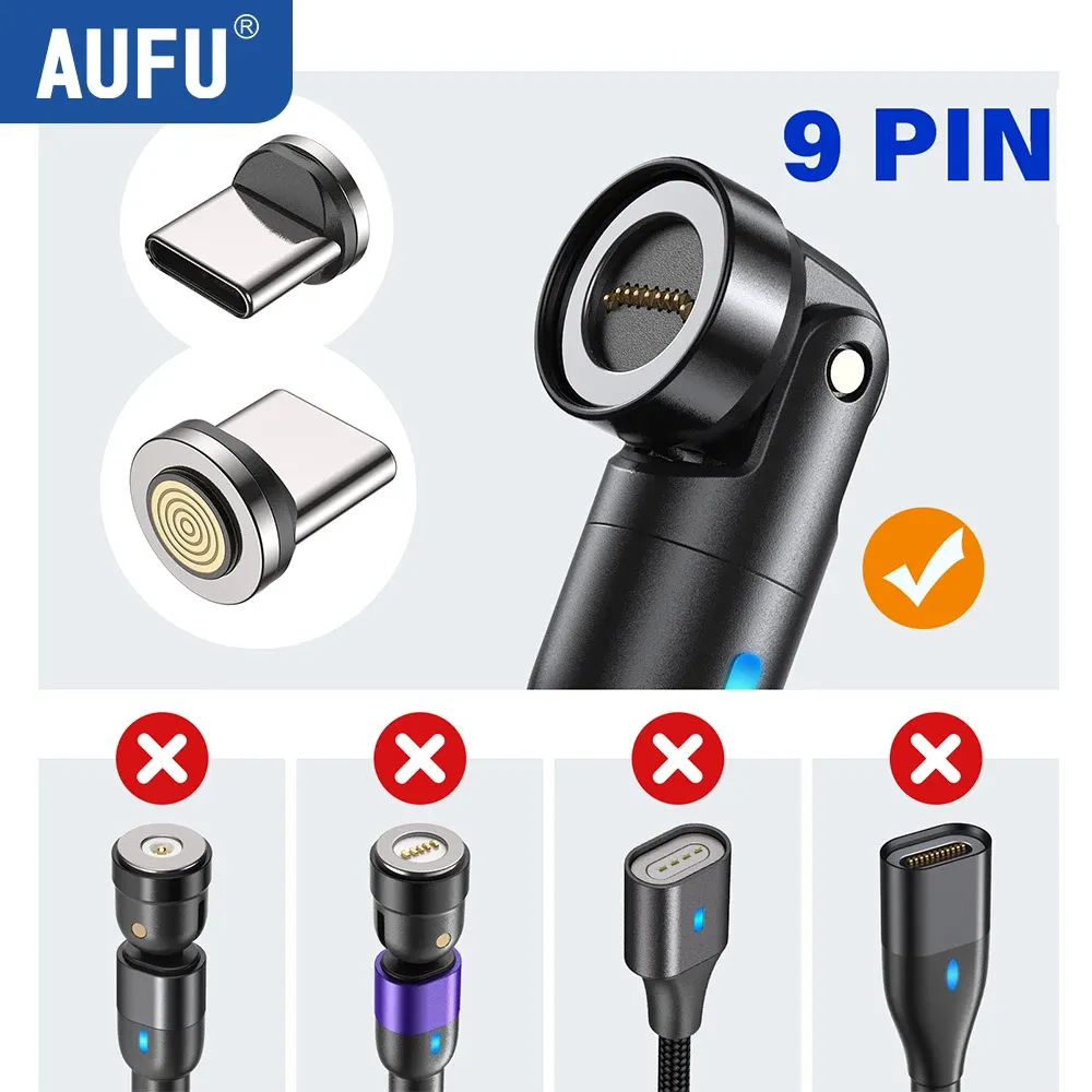 9pin Magnetic Tips For AUFU Magnetic Cable Type C Micro USB Magnet ...