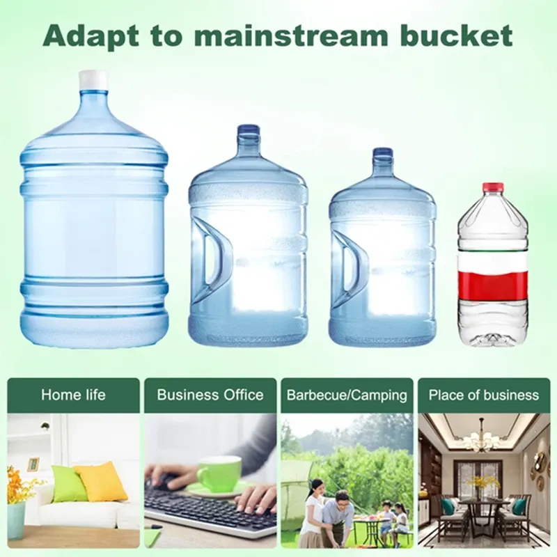 Electric Water Bottle Pump - USB Rechargeable Automatic Dispenser For 2 ...