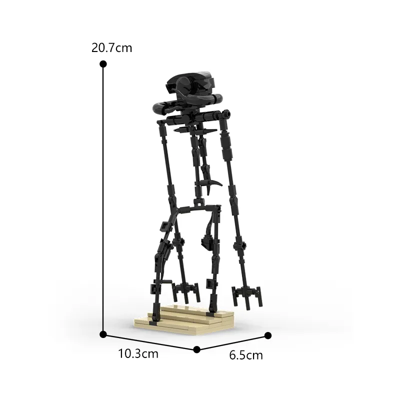 Building Blocks Mini, Black Mecha Robot Entity Construction Set ...