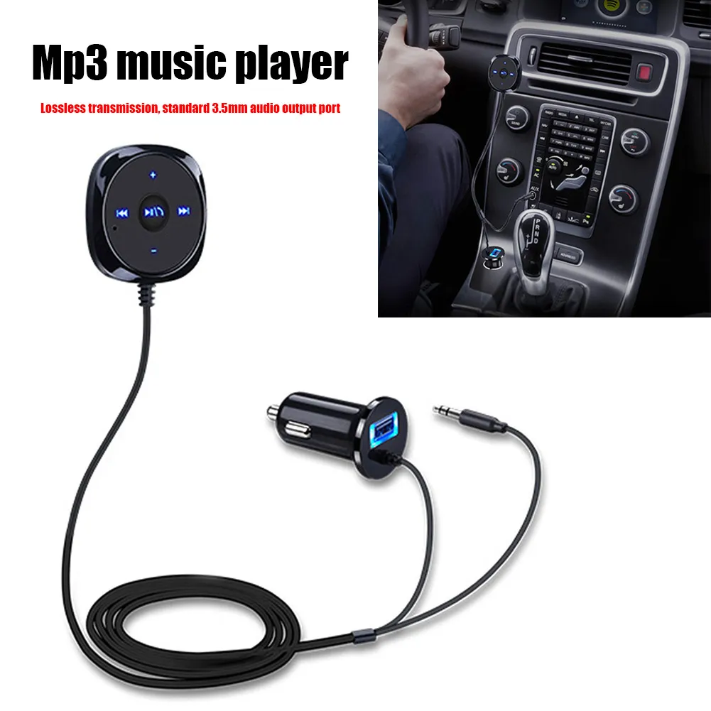 Car Bluetooth Audio Receiver, 3.5mm AUX Adapter, Bluetooth Car Player ...