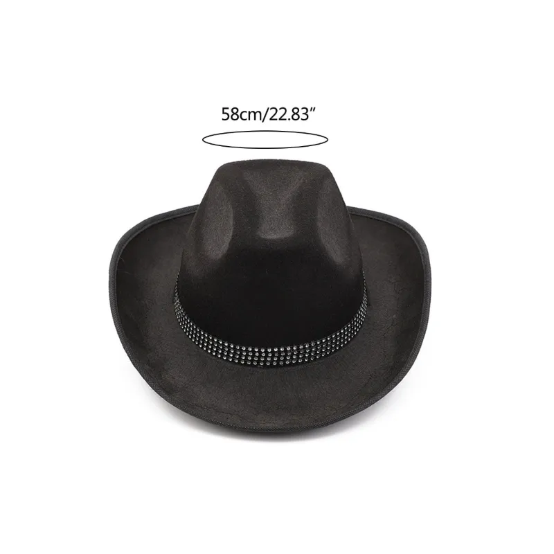 DHgate.com:Premium Felt Cowboy Hat - Wide Brim Wool Western Style ...