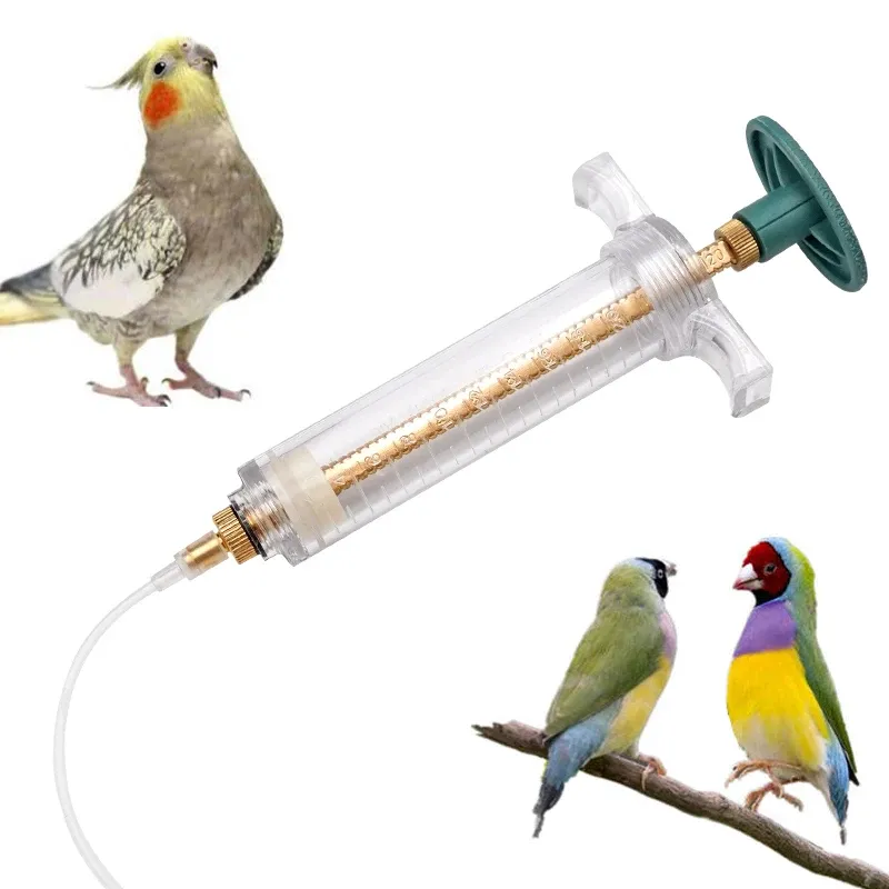 Adjustable Green Baby Bird Feeder Syringe With Gavage Tube Plastic 10 ...