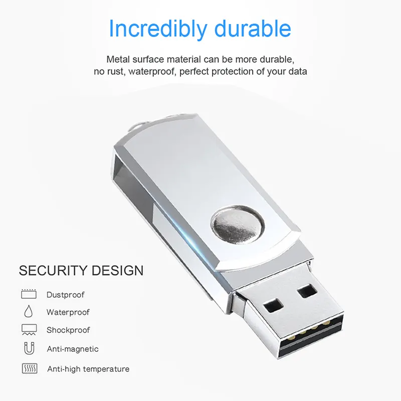 DHgate.com:Upgraded 64GB USB Flash Drive, Waterproof Metal Memory Stick ...